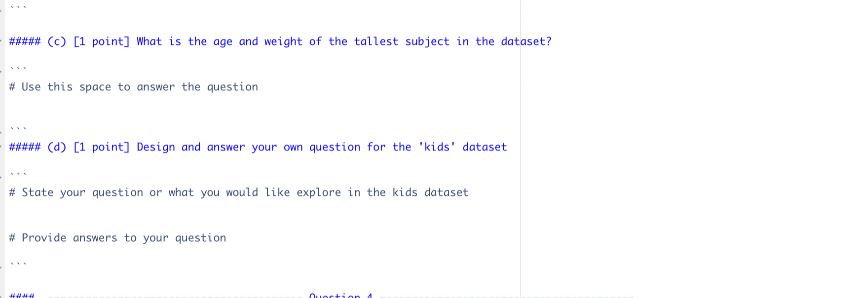 The dataset "kids, csv" includes id, gender, age, | Chegg.com