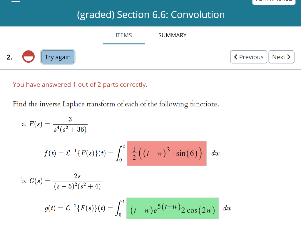 Solved find the inverse laplace transform of each of the | Chegg.com
