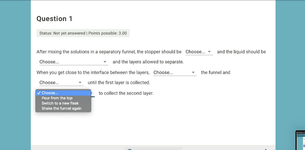 Solved After mixing the solutions in a separatory funnel, | Chegg.com