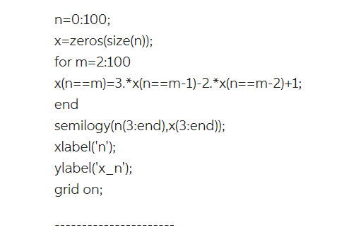 Solved Q14 Plot the sequence of xn=3xn−1−2xn−2+1 with | Chegg.com