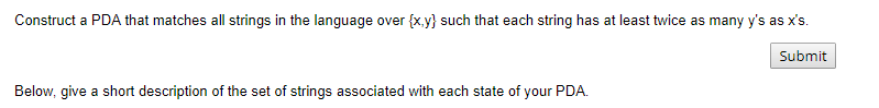 Construct a PDA that matches all strings in the | Chegg.com