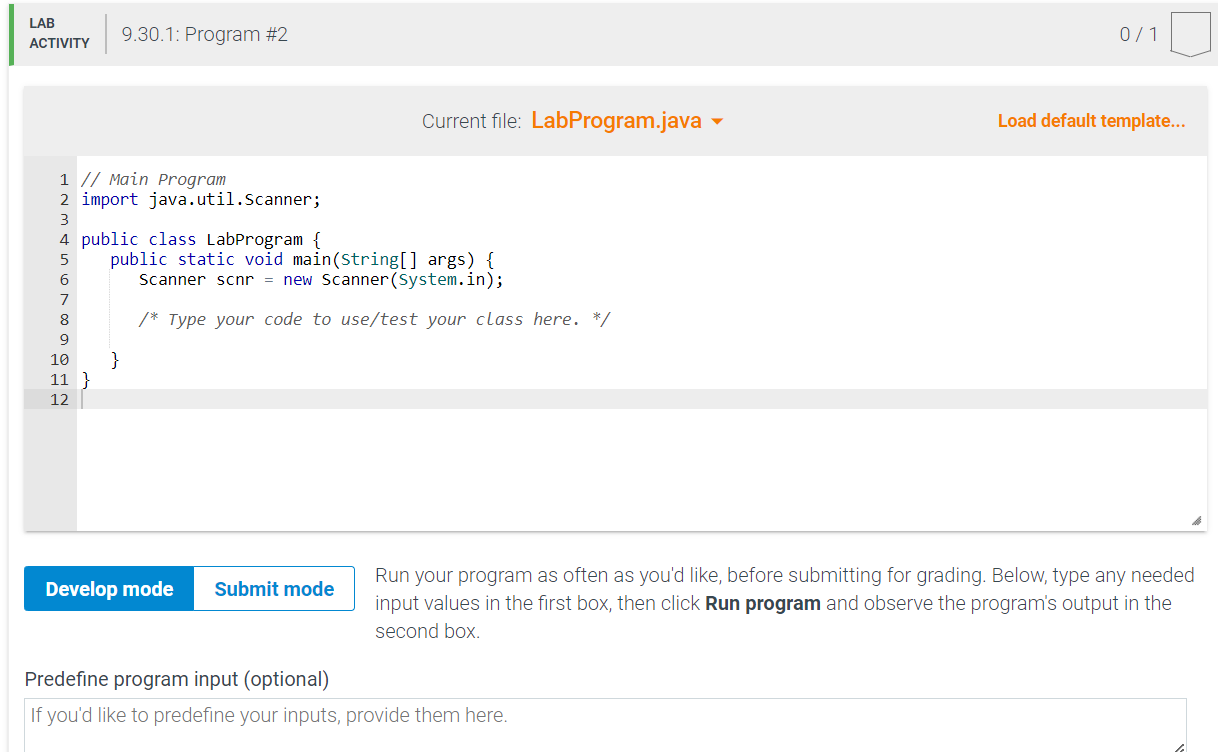 Solved IN JAVA, I have to design a program that works like a | Chegg.com