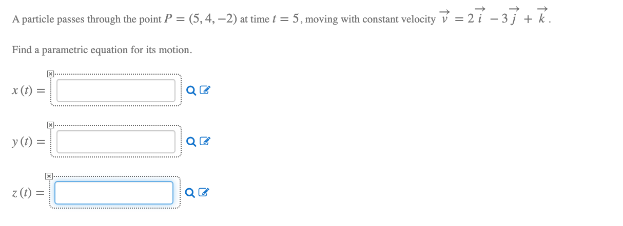 Solved A particle passes through the point P = (5,4,-2) at | Chegg.com