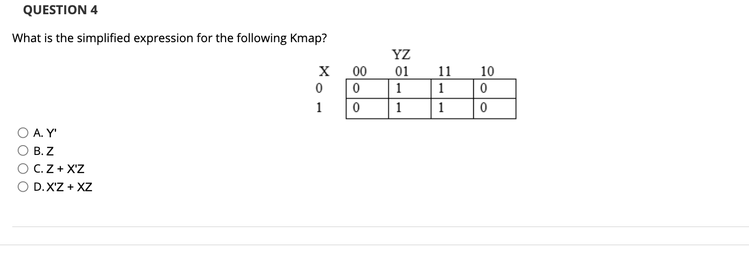 Solved What is the simplified expression for the following | Chegg.com