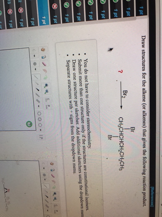 Solved Draw structures for the alkene (or alkenes) that | Chegg.com