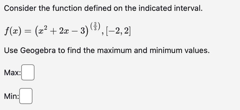 Solved Consider the function defined on the indicated | Chegg.com