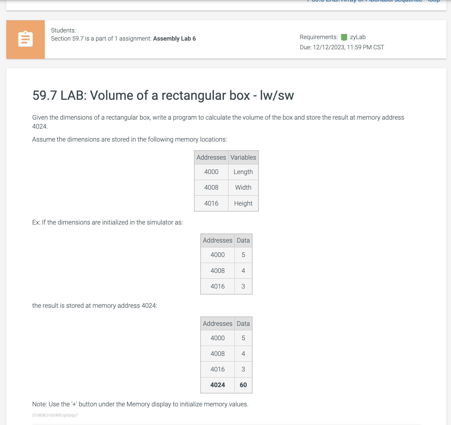 Solved Students: Section 59.7 is a part of 1 assignment: | Chegg.com