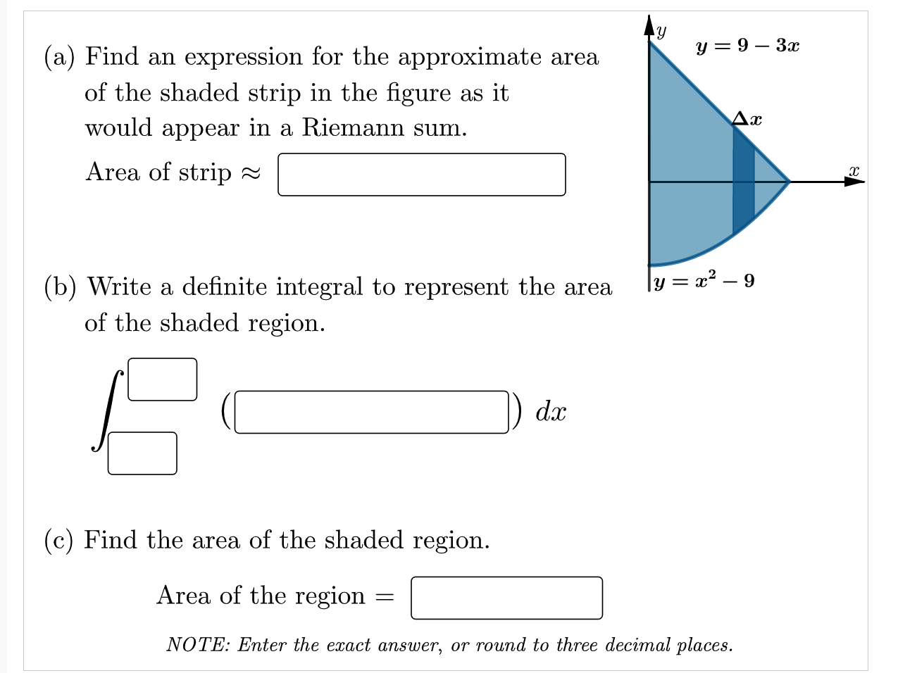 Solved (a) Find an expression for the approximate area of | Chegg.com