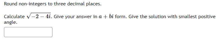 Solved Round non-integers to three decimal places.Calculate | Chegg.com