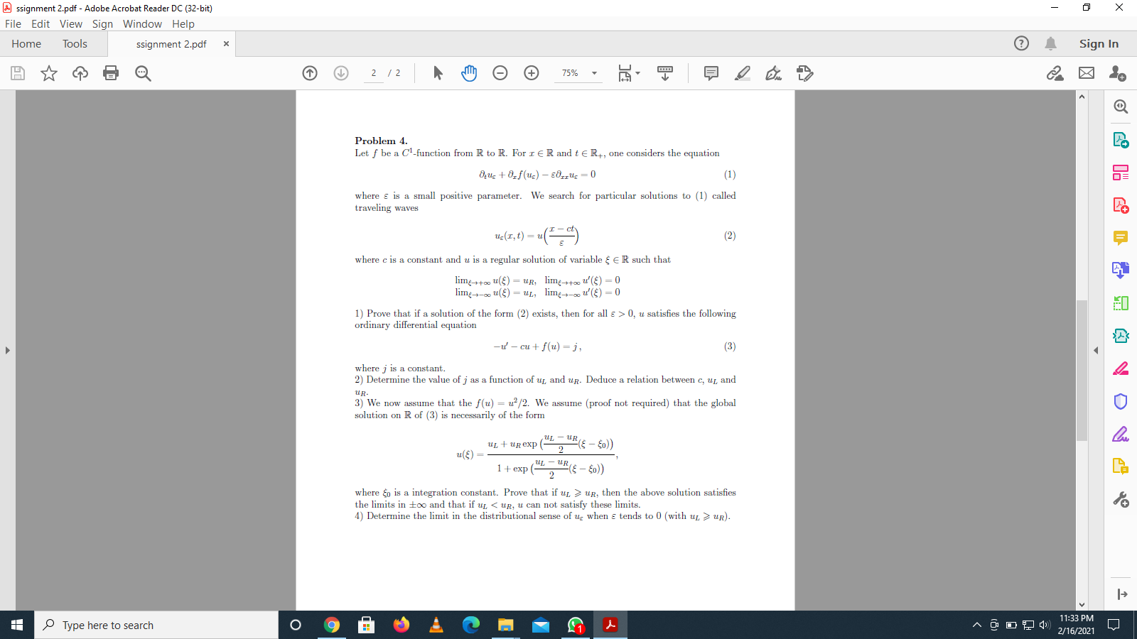 х Assignment 2.pdf - Adobe Acrobat Reader DC (32-bit) | Chegg.com