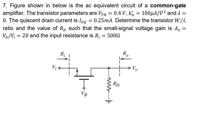 Solved Figure shown in below is the ac equivalent circuit of | Chegg.com