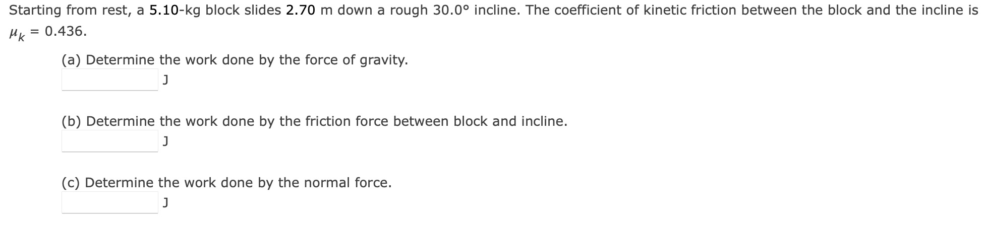 Solved Starting from rest, a 5.10-kg block slides 2.70 m | Chegg.com