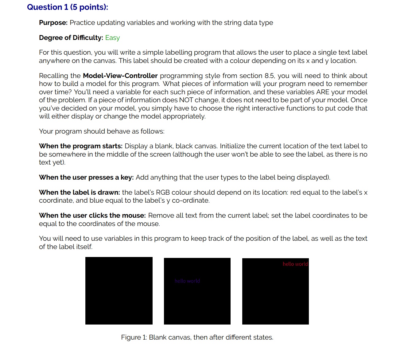 Solved Purpose: Practice updating variables and working with | Chegg.com
