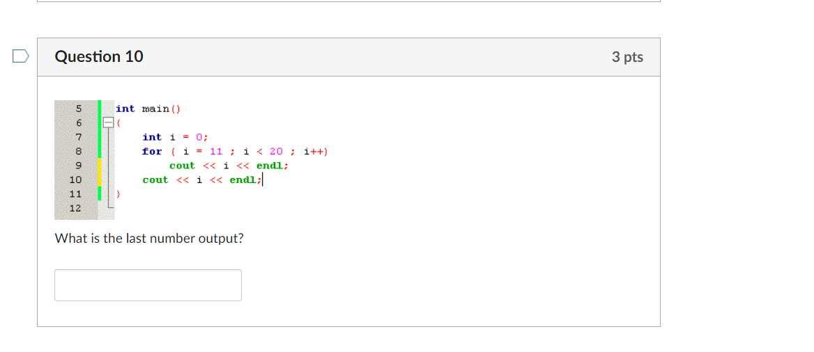 Solved Question 1 2 pts Examine the following code fragment: | Chegg.com