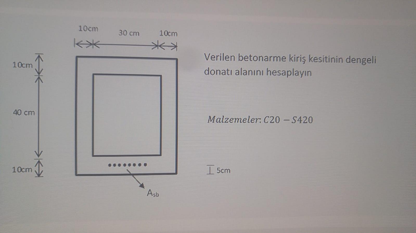 Solved Calculate the balanced reinforcement area of the | Chegg.com