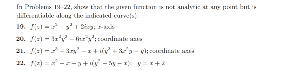 Solved In Problems 19−22, show that the given function is | Chegg.com