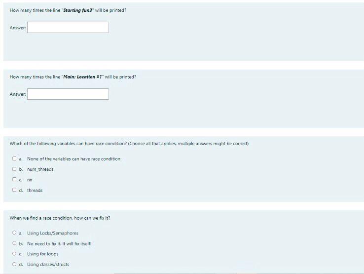Solved Study the code below and answer the following | Chegg.com