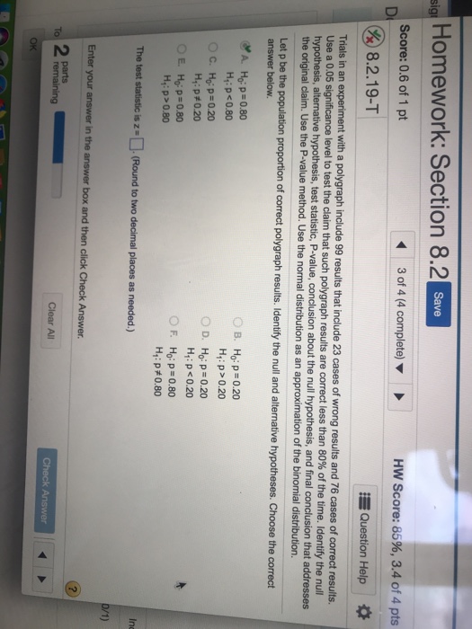Solved Homework Section 8 2 Save Score 0 6 Of 1 Pt 3 Of 4
