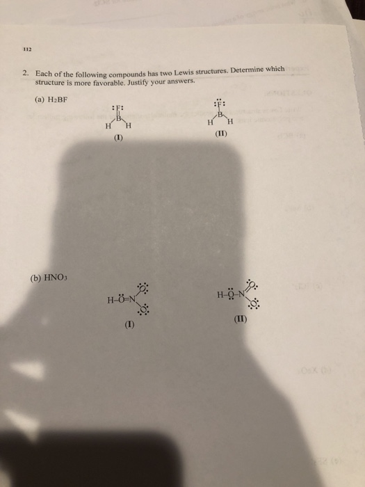 Solved Experiment 10 Lewis Structures and Molecular Geometry | Chegg.com