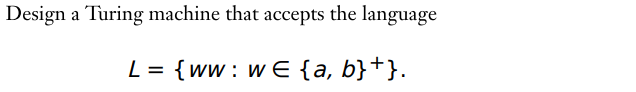 Solved Design a Turing machine that accepts the language | Chegg.com