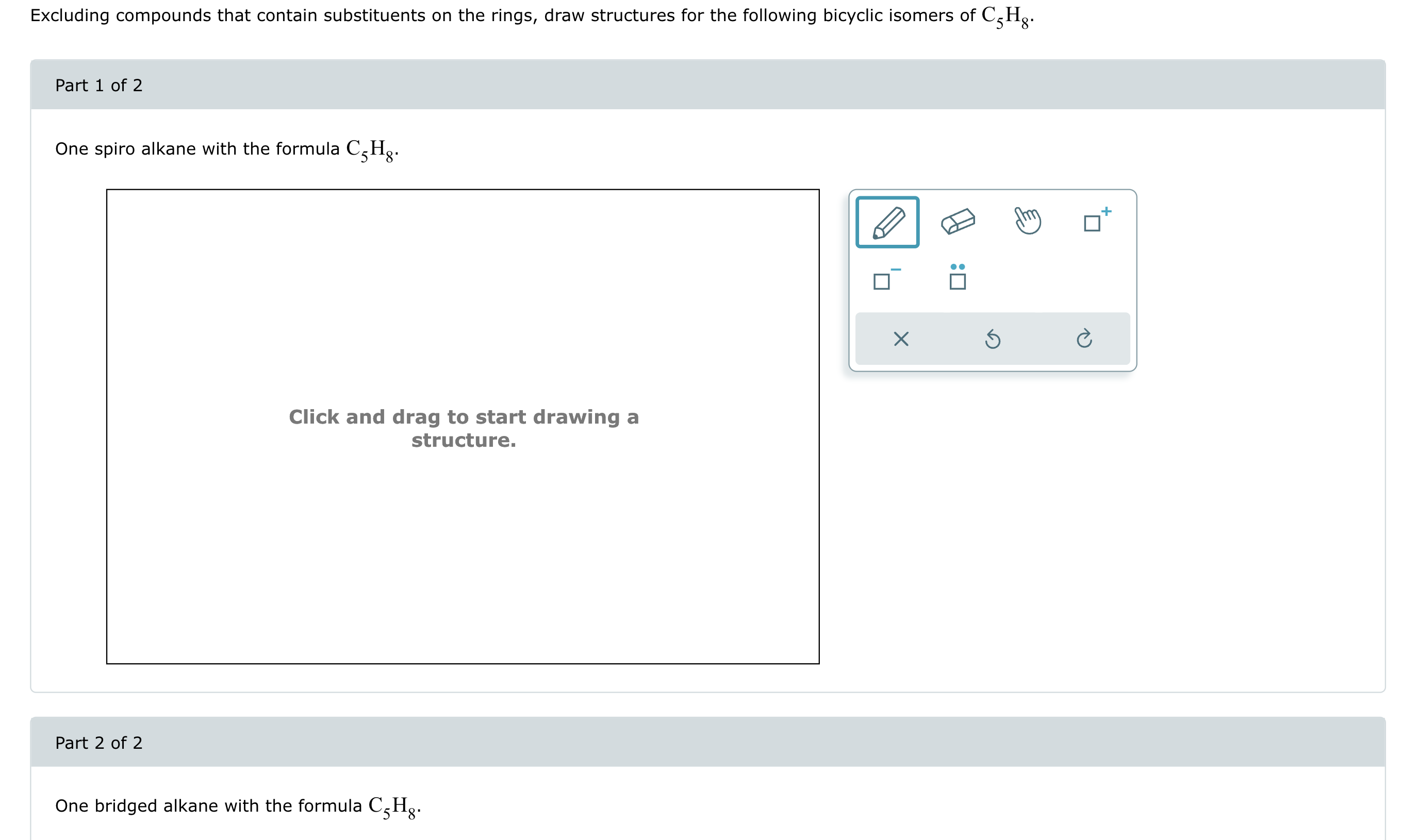 Solved Excluding compounds that contain substituents on the | Chegg.com