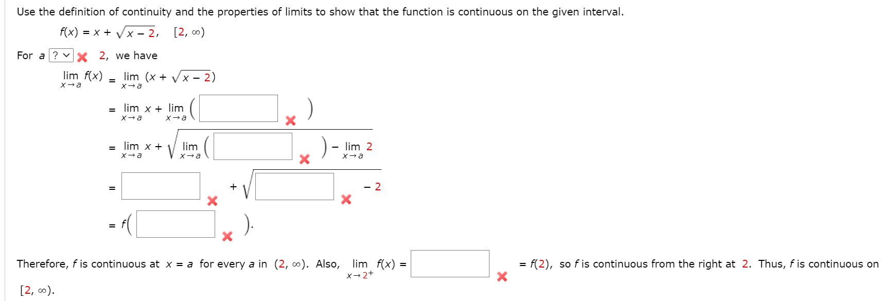 Solved Use the definition of continuity and the properties | Chegg.com