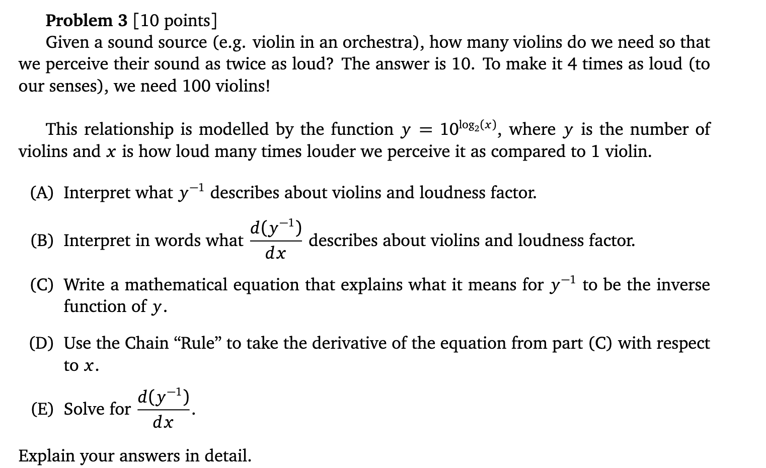 Solved Problem 3 [10 points] Given a sound source (e.g. | Chegg.com