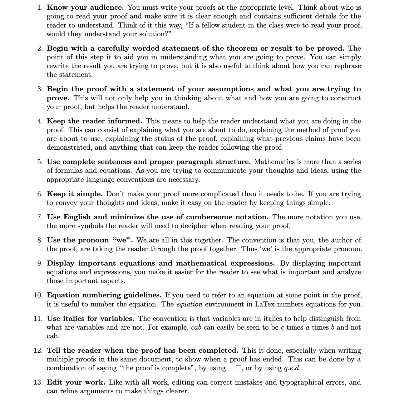 These are the "rules for writing proofs" referred to | Chegg.com