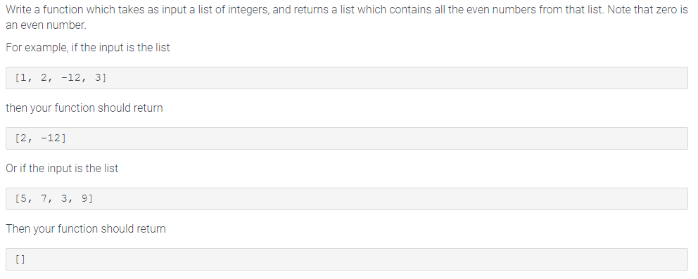 Solved Write a function which takes as input a list of | Chegg.com