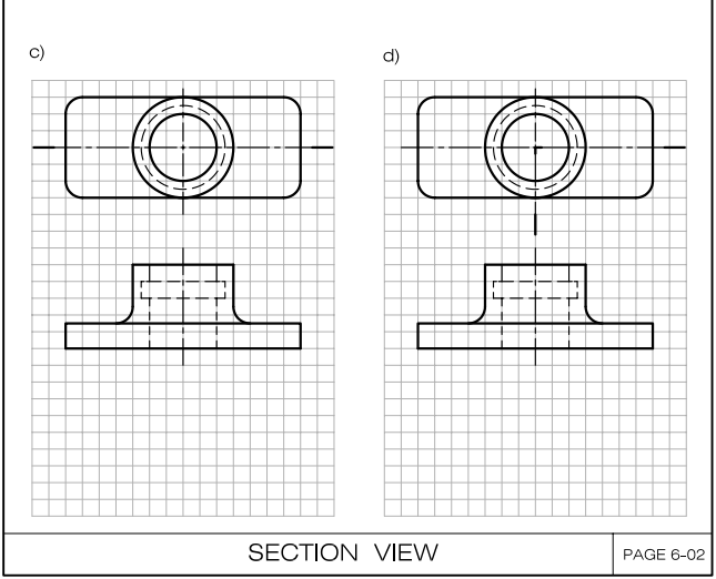 Solved Given two-view orthographic drawings, sketch the new | Chegg.com