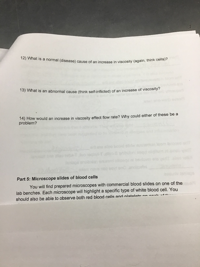 Solved 12) What is a normal (disease) cause of an increase | Chegg.com