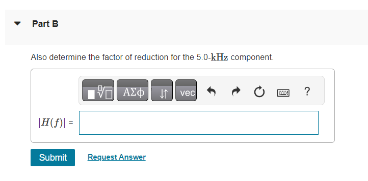 Solved A multi-frequency signal is input to a first-order, | Chegg.com