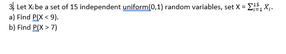 Solved 3. Let \\( \\mathrm{X}_{\\mathrm{i}} \\) be a set of | Chegg.com