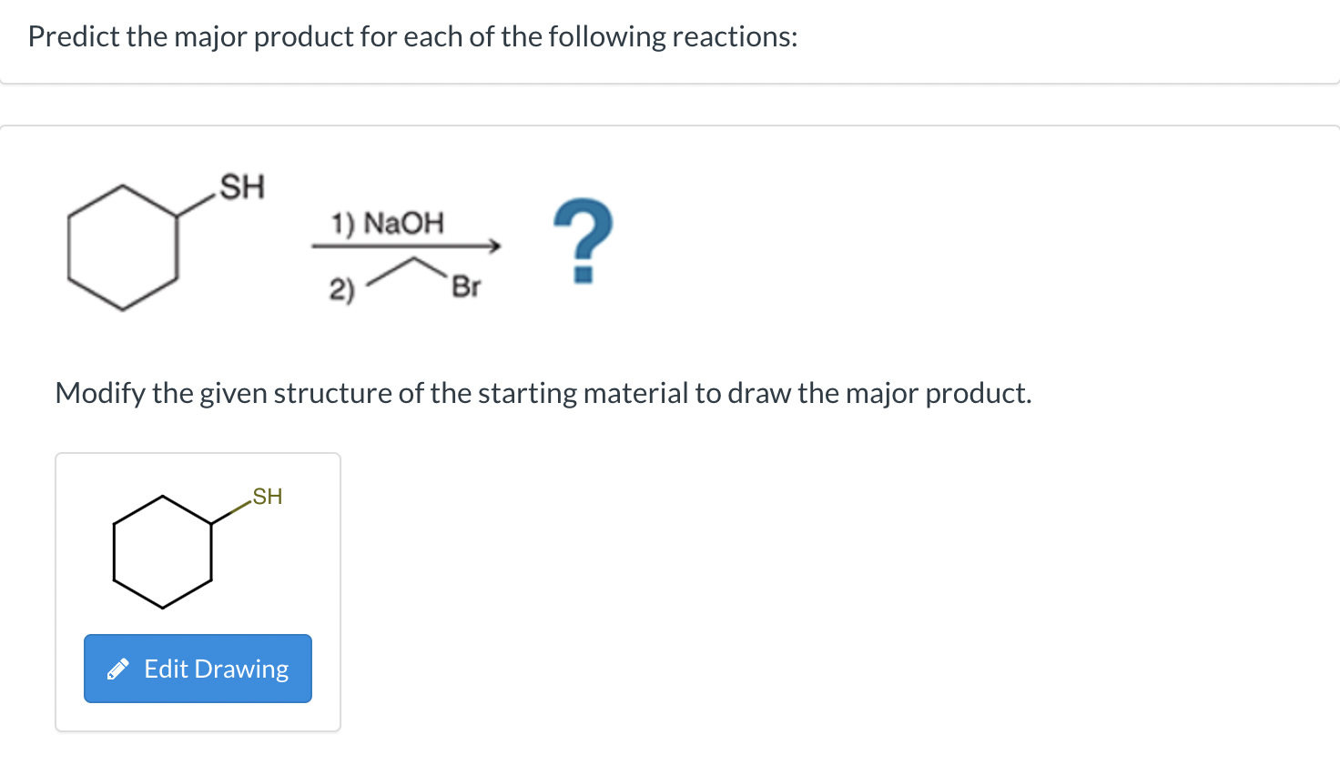 Solved Predict the major product for each of the following | Chegg.com