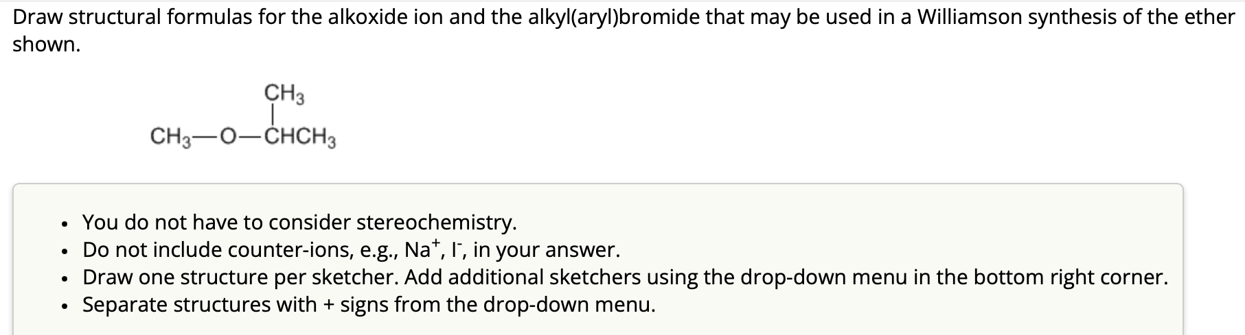 Solved Draw structural formulas for the alkoxide ion and the | Chegg.com