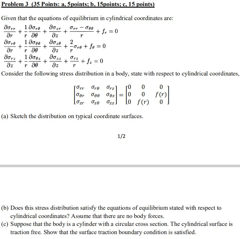 Solved Problem 3 (35 Points: a, 5 points; b, 15points; c, 15 | Chegg.com