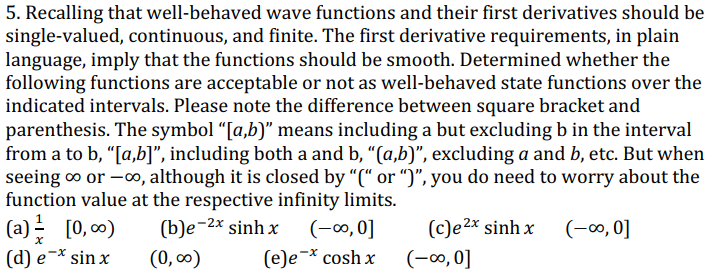 Solved Recalling that well-behaved wave functions and their | Chegg.com