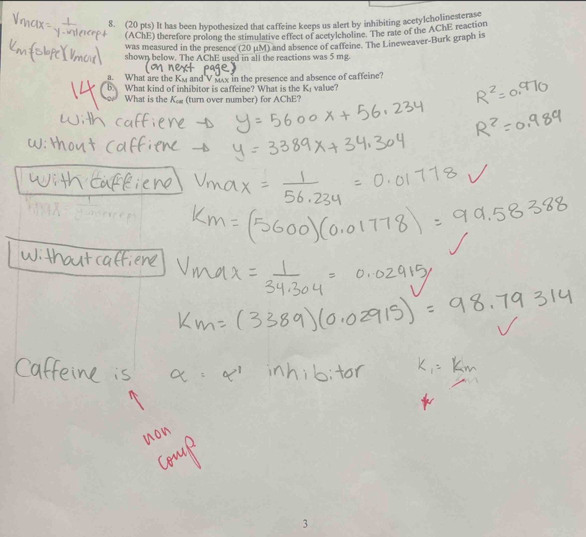 Solved I only need part b and c answered. What is Ki and | Chegg.com