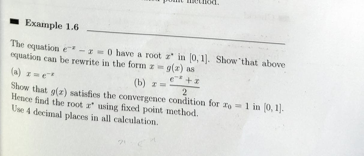 Solved Example 16the Equation E X X0 ﻿have A Root X ﻿in 
