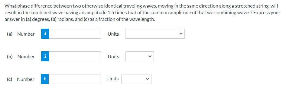 Solved What phase difference between two otherwise identical | Chegg.com