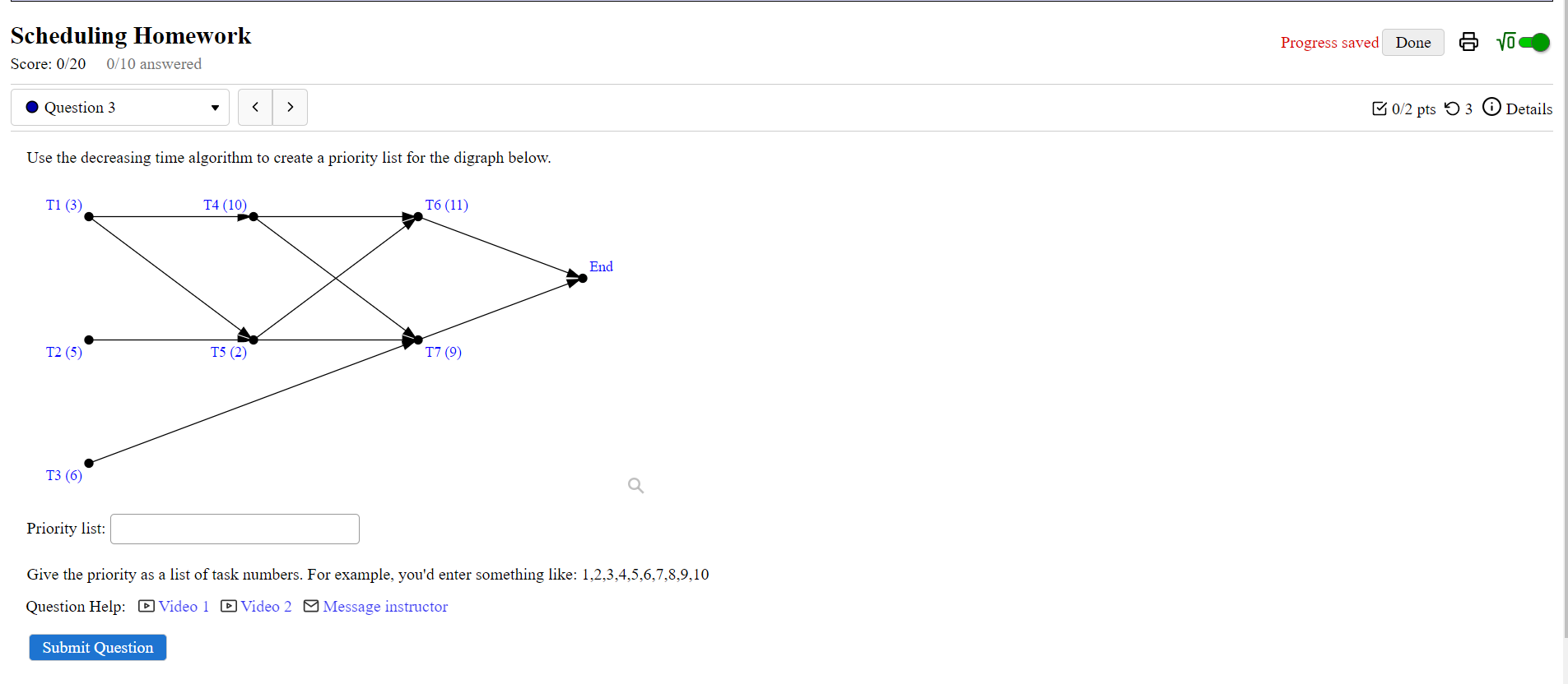 Solved Use The Decreasing Time Algorithm To Create A 1502