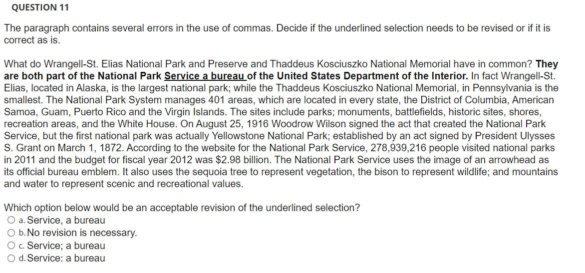 Solved Question 10 The Paragraph Contains Several Errors In 