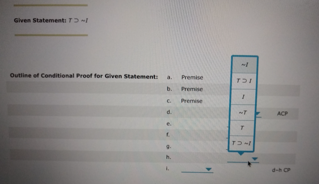 Solved 1 The Conditional Proof Method (CP) The conditional | Chegg.com