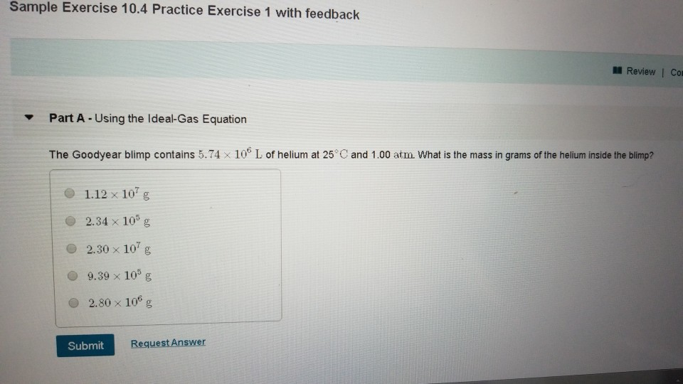 Solved Sample Exercise 10.4 Practice Exercise 1 with | Chegg.com