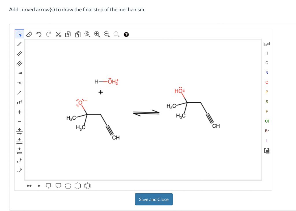 Solved Add curved arrows to draw the final step of the | Chegg.com