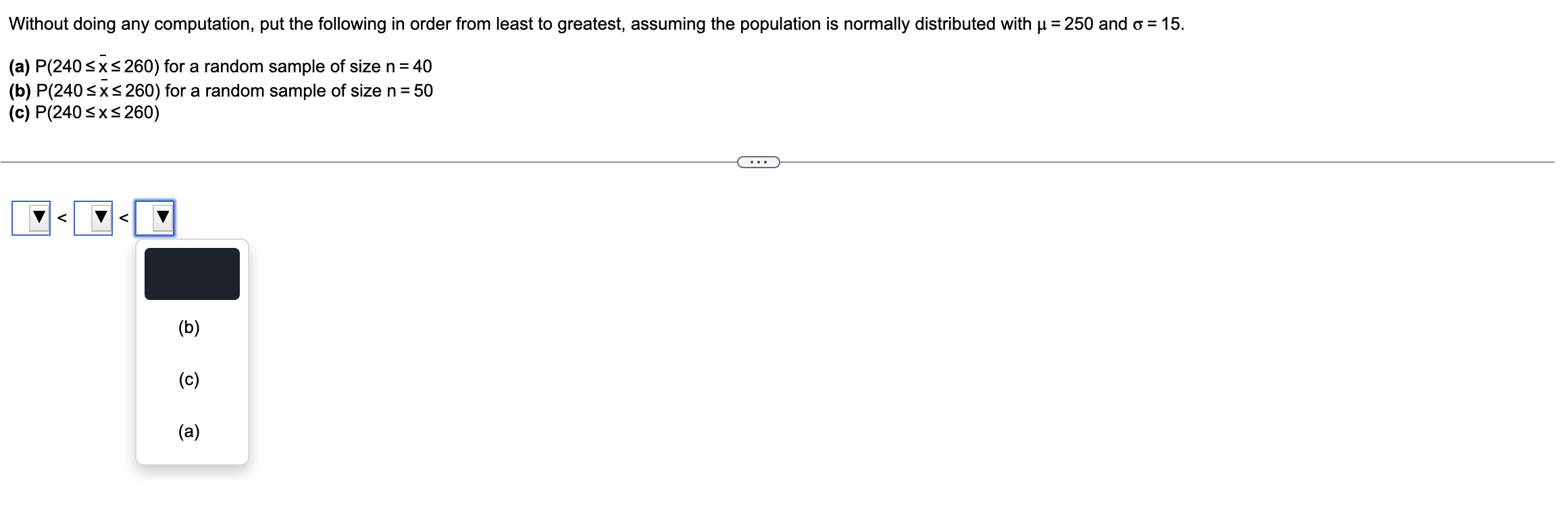 Solved Without doing any computation, put the following in | Chegg.com