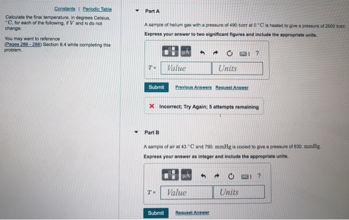 Solved Part A Calculate the final temperature, in degrees | Chegg.com