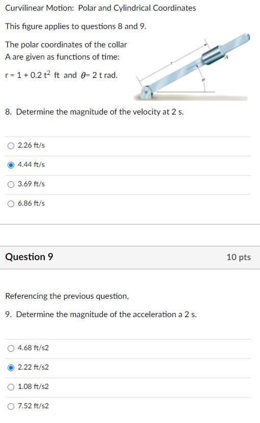 Solved Curvilinear Motion: Polar and Cylindrical Coordinates | Chegg.com