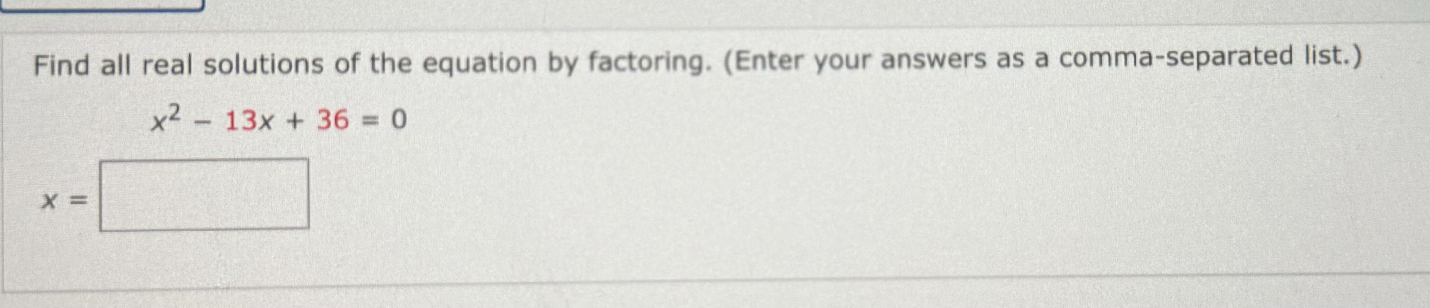 Solved Find all real solutions of the equation by factoring. | Chegg.com