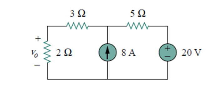 Solved Discuss your approach for finding the voltage, V0, | Chegg.com